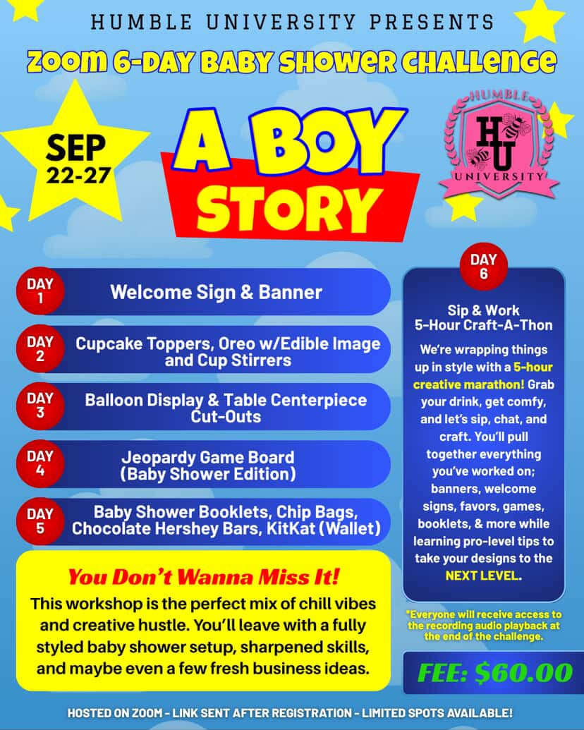 6-Day Baby Shower Challenge – Humble Creations